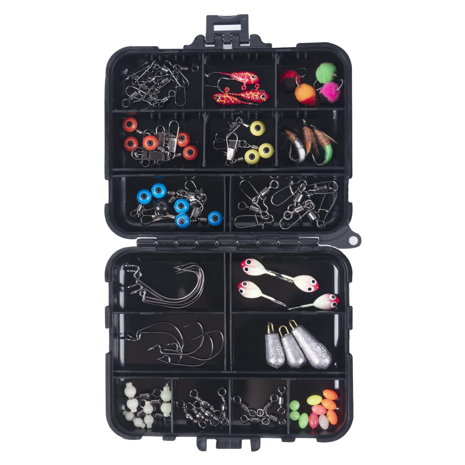 Goture Fishing Tackle Box - Placing Bait Plastic Small Case for Outdoor - Waterproof Portable Storage Container with 26 Compartments