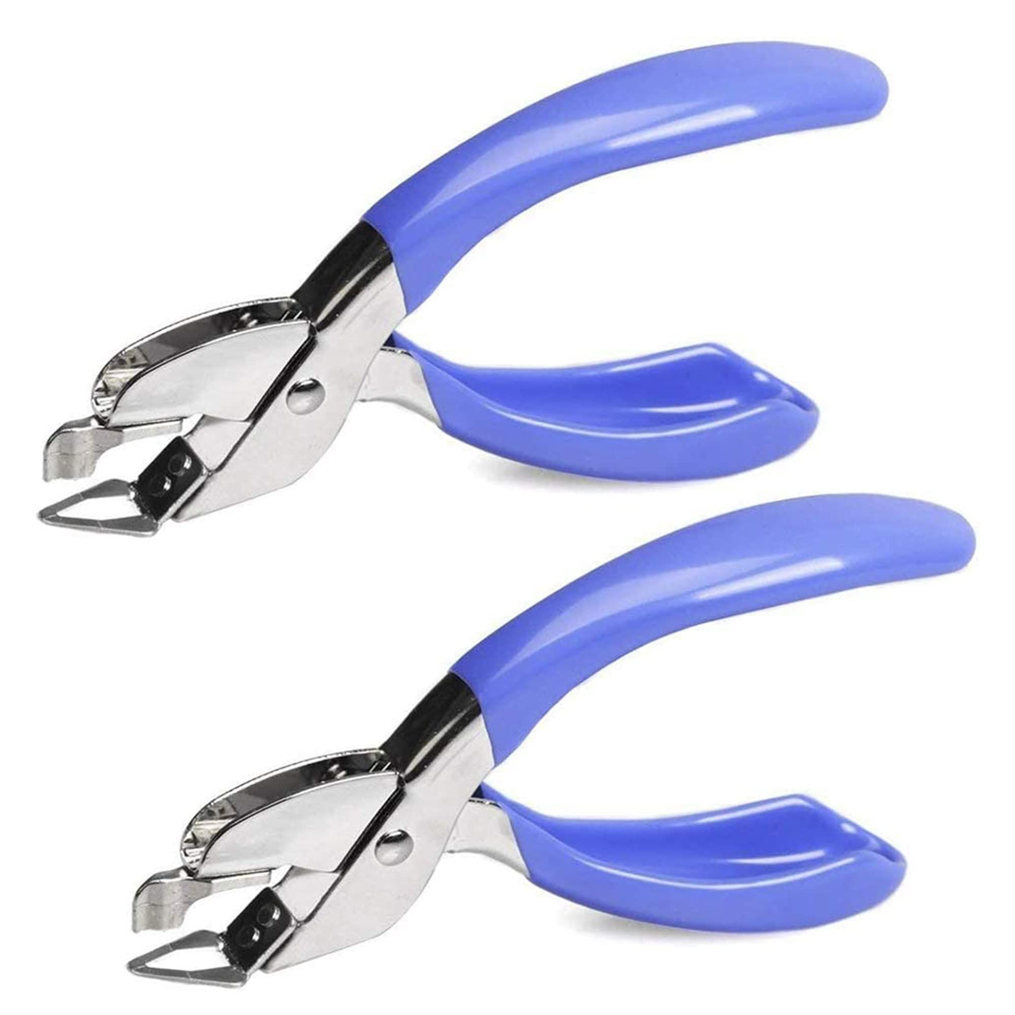 EULANT Dedicated Staple Remover, Staples Remover Tool for School Office Family' Paper Work, Efficient Staple Removing with Rubber Handle, 2 pcs (Blue+Blue) …