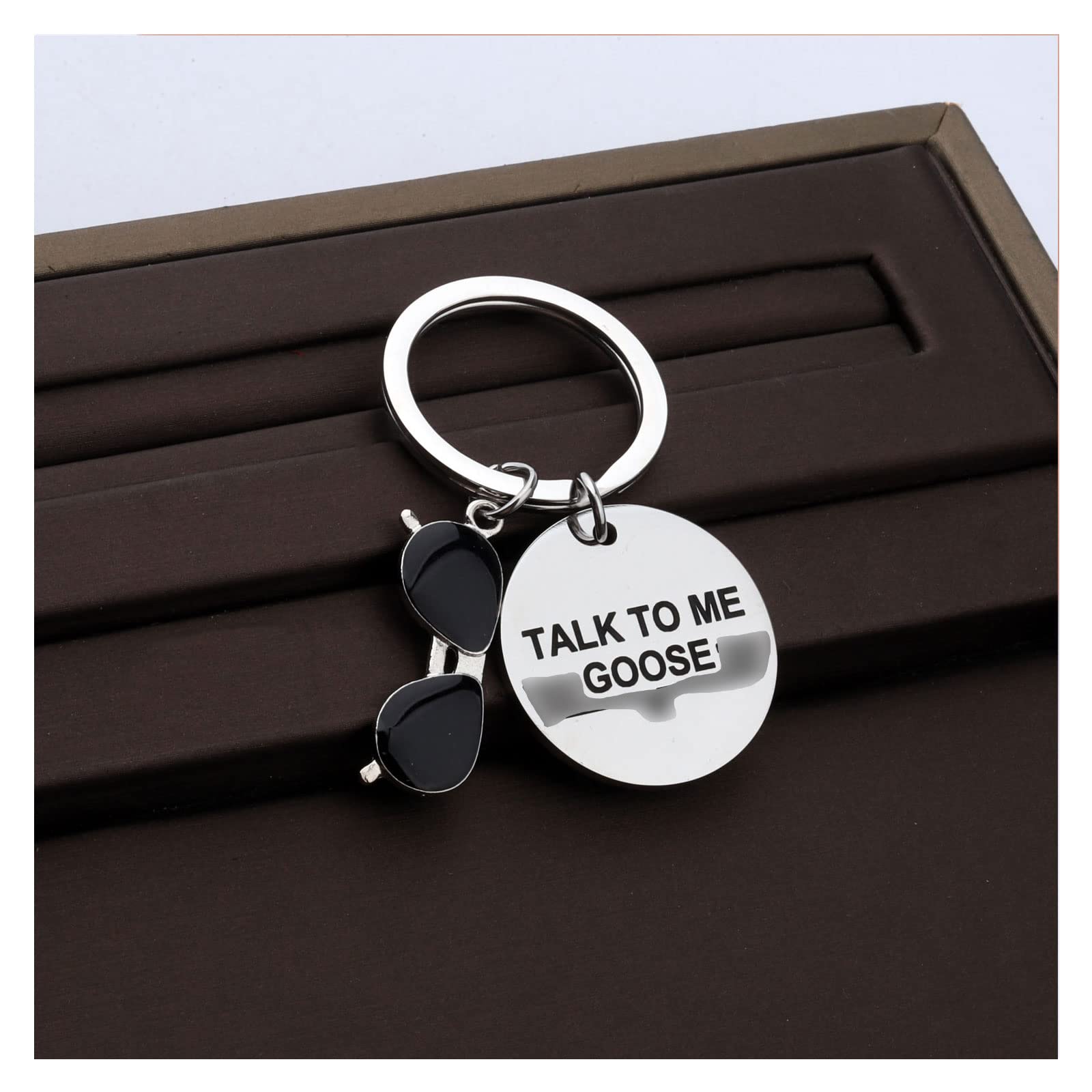 Funny Pilot Gift Flight Crew Gift Talk To Me Goose Keychain(Talk To Me k