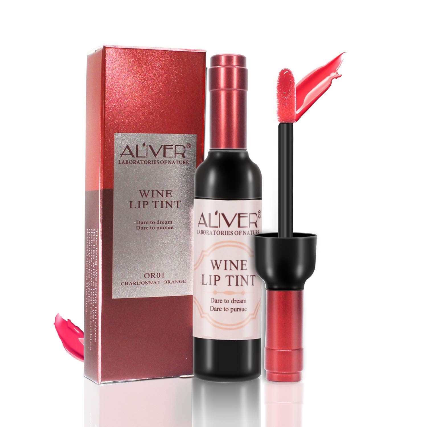 HRAMEX 6 Colors Wine Lipstick,Mini Make Up Wine Bottles Lip Sticks,Matte Long Lasting Waterproof Lip Tint Set Lip Gloss Lip Stain