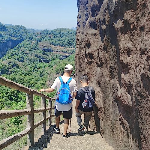 YZAOLL 20L Lightweight Packable Hiking Backpack,Small Hiking Backpack Day Pack for Women Men Travel Camping Vacation,Black