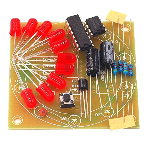 Lucky Rotary Suite Electronic Suite CD4017 NE555 Self LED Light Kits Production Parts and Components 3V 5V Pulse Generator DIY