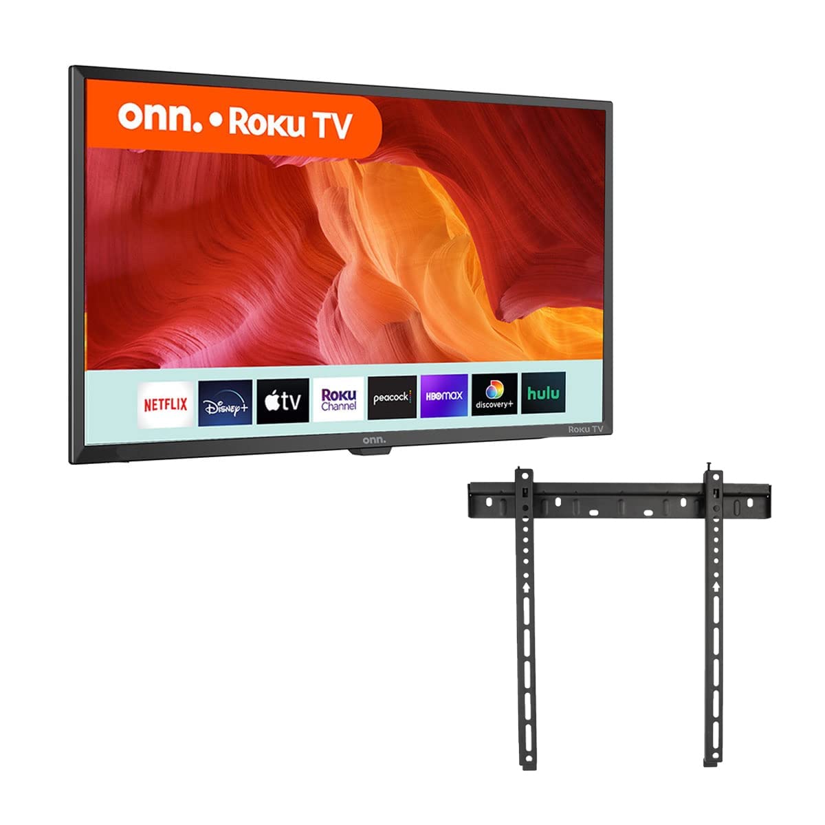 ONN 32-Inch Class LED 720P HD Smart TV 60Hz Refresh Rate Compatible with Alexa & Google Assistant + Free Wall Mount (No Stands) 100012589 (Renewed)