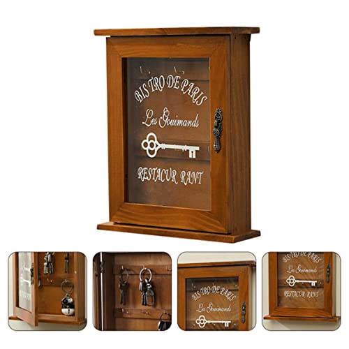 Veemoon Wooden Key Box Farmhouse Key Holder Decorative Key Box Wooden Wall Key case Wall Mount Entryway