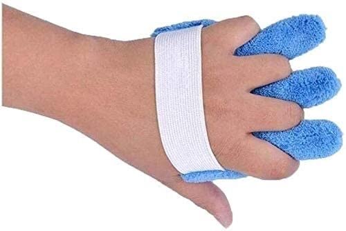 Finger Correction Splint Finger Contracture Cushion， Palm Protector Finger Separators for Stroke/Hemiplegia/Traumatic Brain Injury(Left- Handed and Right-Handed) Finger Splints jiangyu1994