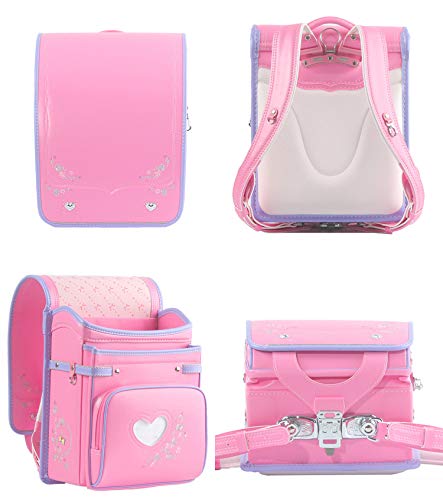 Randoseru Ransel Japanese upscale school bags for boys girls large capacity Senior PU leather light weight backpack