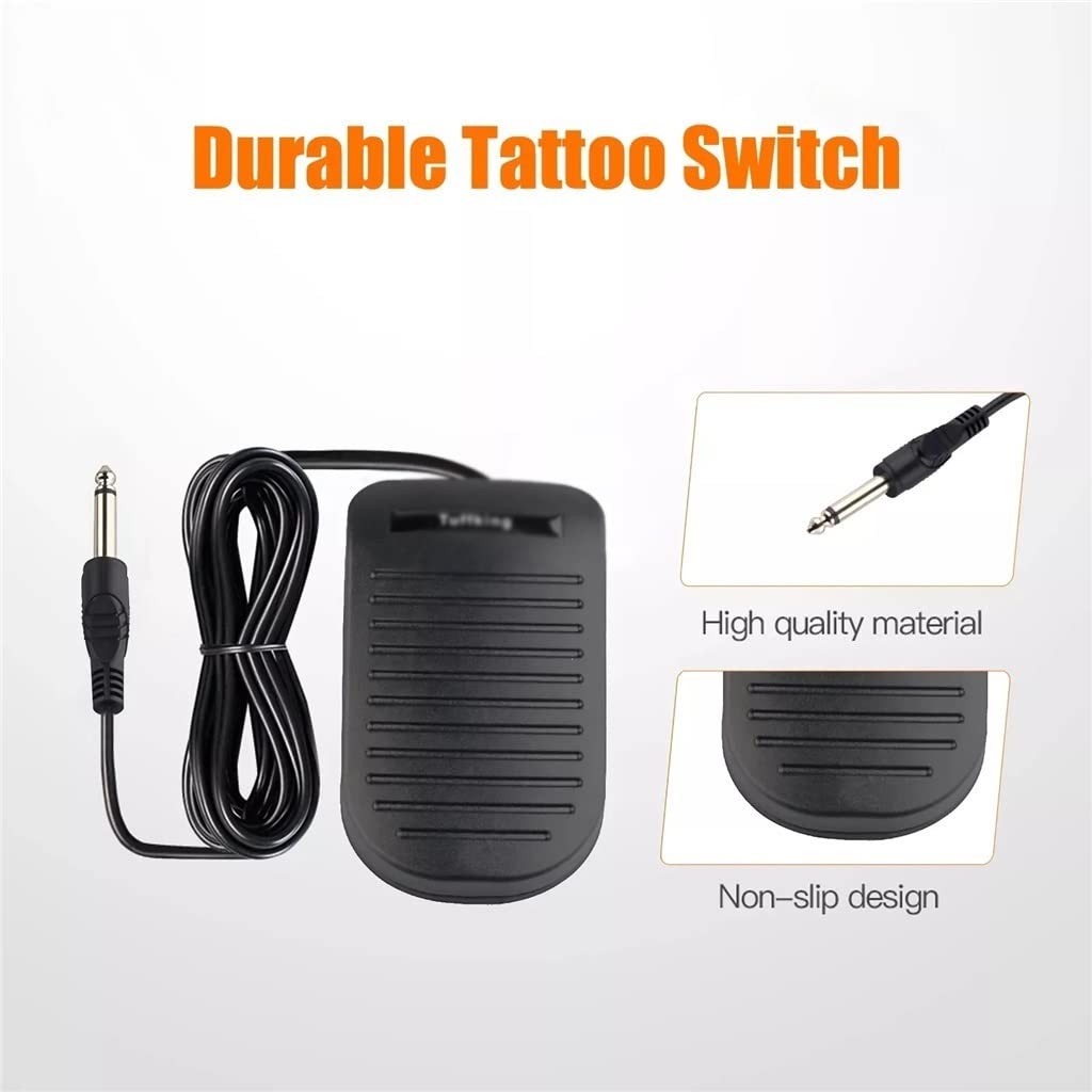 LUKEO Tattoo Machine Set Complete Tattoo Machine Pen LCD Tattoo Power Rotary Gun Cartridges Needles for Tattoo Body Art (Color : D)
