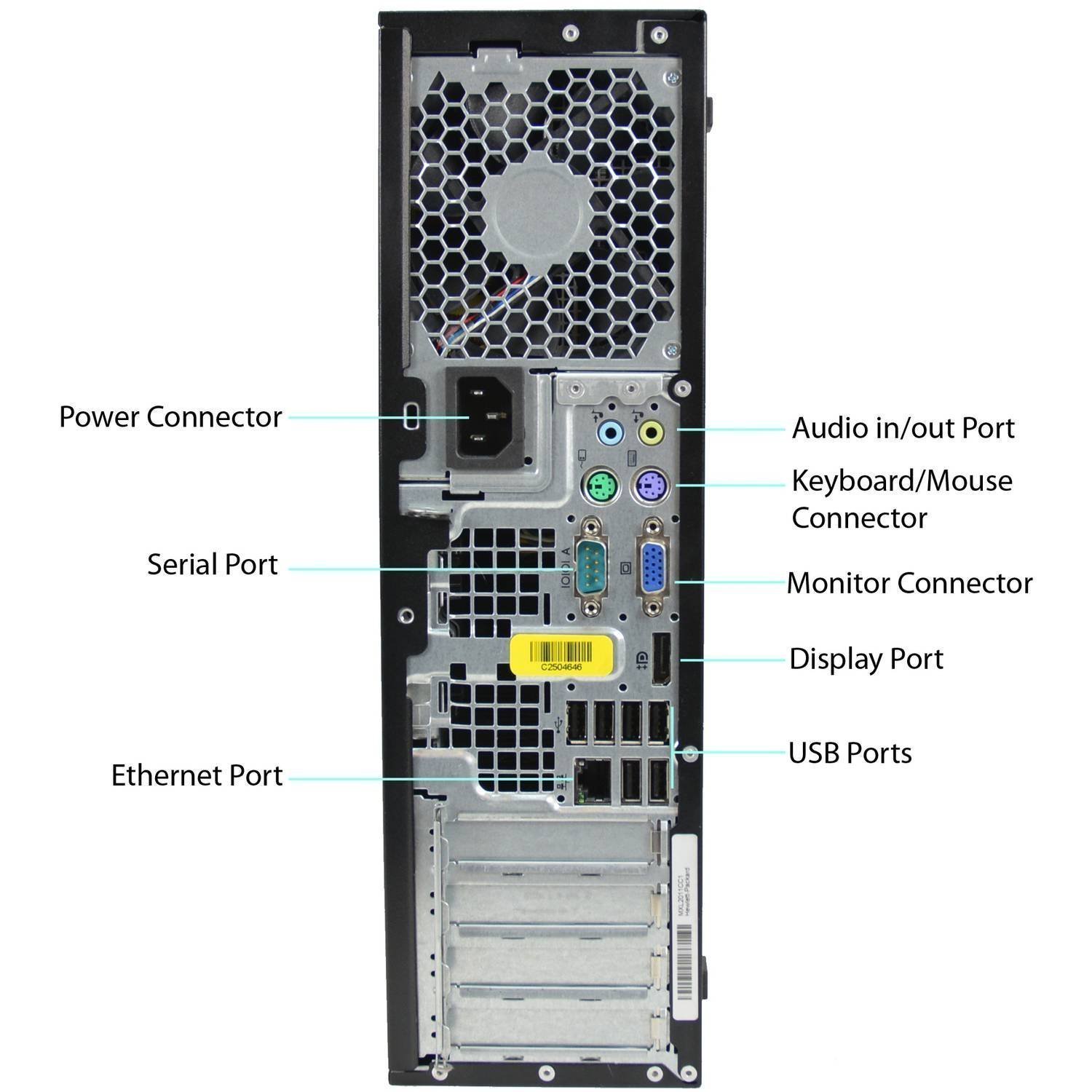 HP Compaq Prodesk 6200 Pro Slim Business Desktop Computer Small Form Factor (SFF), Intel i5-2400 Up to 3.4GHz, 8GB RAM, 128GB SSD, DVD, Windows 10 Pro 64 Bit (Renewed)