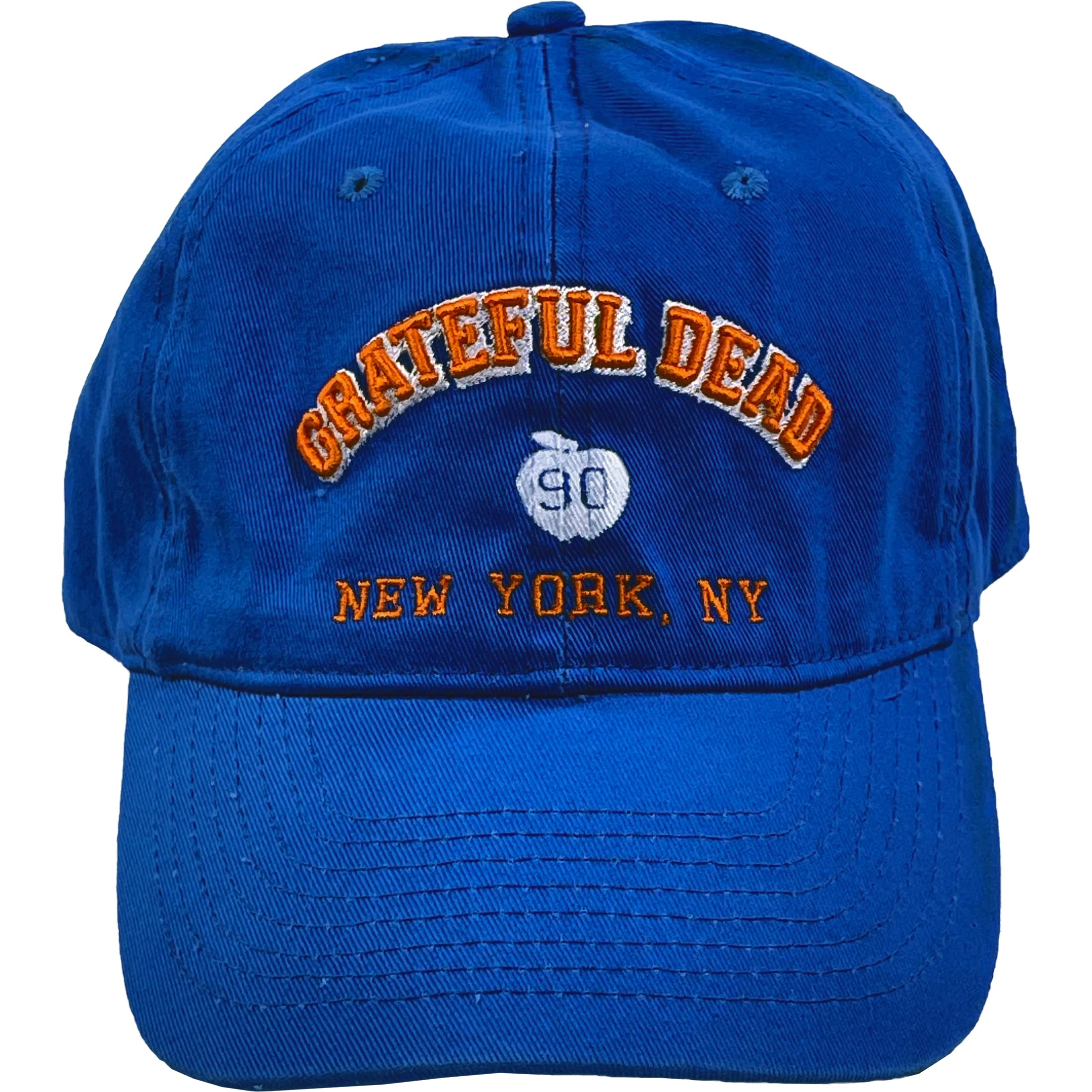 Grateful Dead Men's Standard Liquid Blue New York 90 Baseball Hat, Royal, One Size