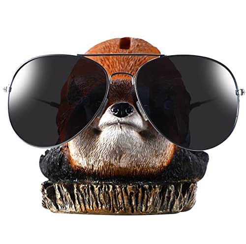 Rascally Red Panda Multi-Functional Desktop Organizer | Cell Phone Stand | Tablet Stand | Eyeglass Holder | Sunglass Holder | Piggy Bank | Desk Pet | Unique Gift