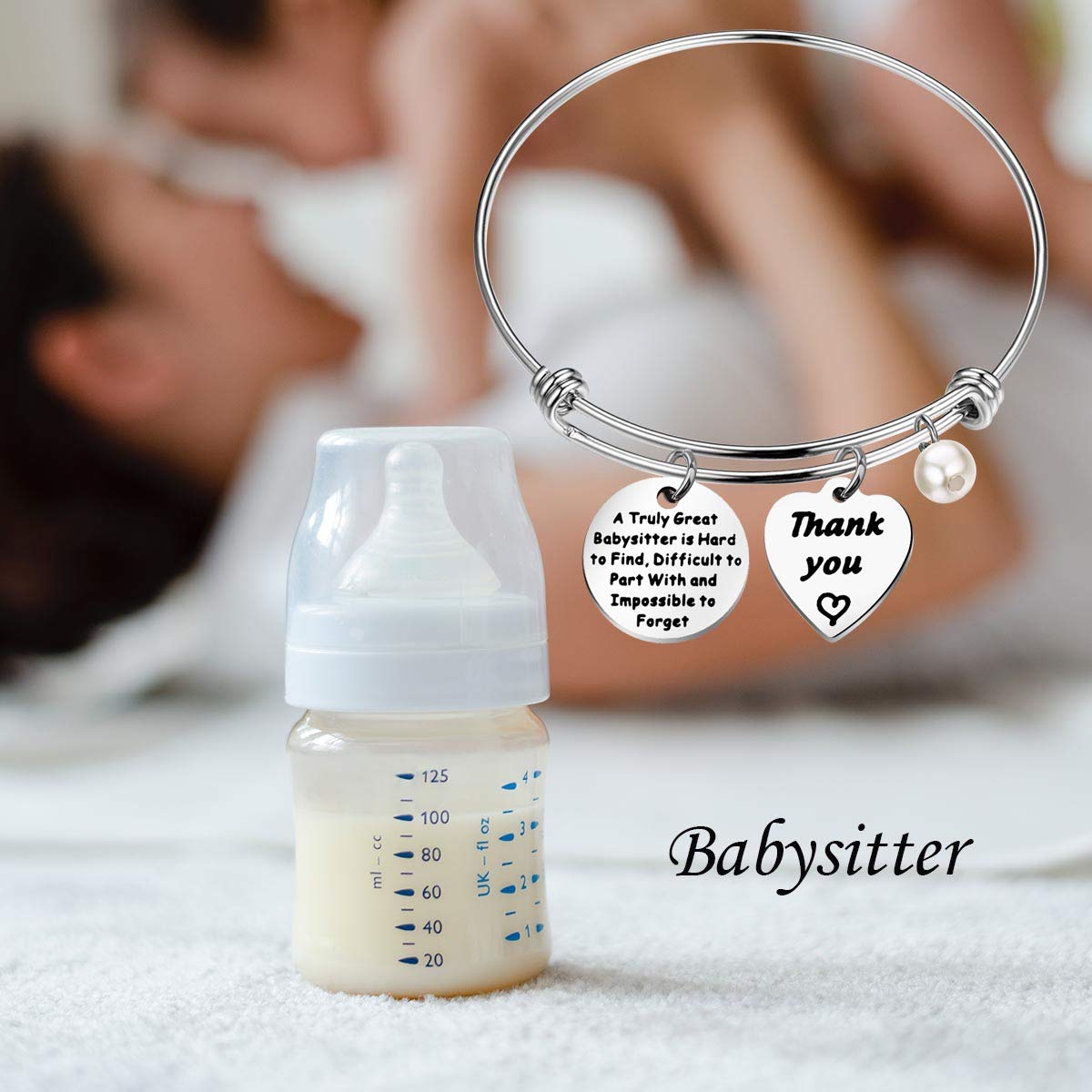 ENSIANTH Babysitter Gift Thank You Gift for Babysitter (Babysitter Bracelet)