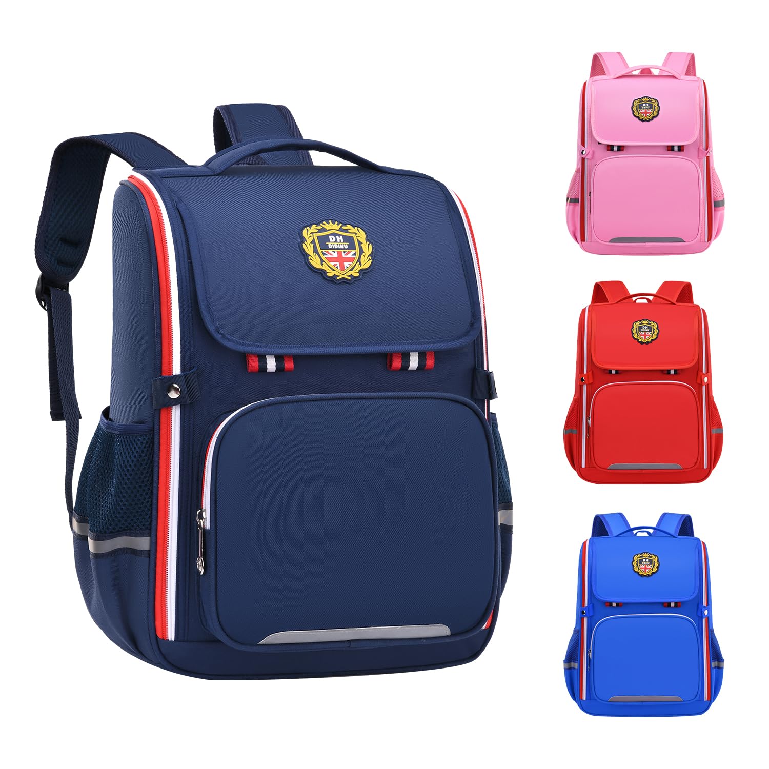 HCKERGMZJY kids backpack Multifunctional large capacity backpack cute lightweight children's backpack with bottle side pocket adjustable padded shoulder strap leisure backpack