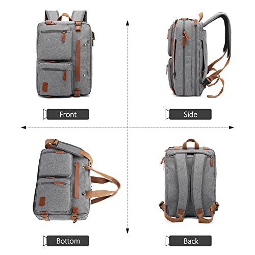 PETITE SIMONE 3 in 1 Computer Bag for Men, 17.3 Inch Laptop Backpack for Men & Women, Work Bag for Men, Work Briefcase, Laptop Bag