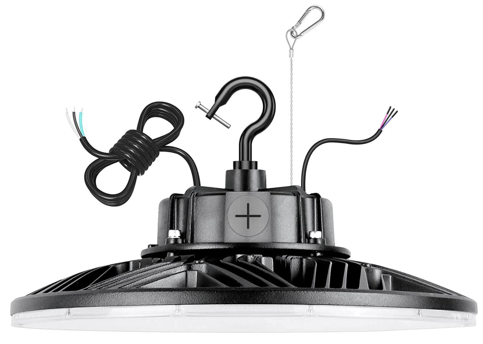 OPENLUX 480V UFO LED High Bay Light 300W 240W 200W Adjustable 0-10V Dimmable LED Warehouse Lights UL DLC Listed, for Shop Workshop Factory Airport AC277-480V