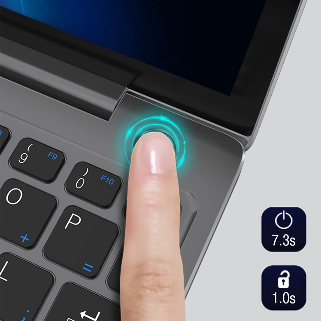 MOCDIY GPD P2 Max Ultrabook Laptop Portable 8.9 Inches Touch Screen Windows 10 Home Mini PC Notebook Laptop 16GB RAM/1TB Storage Built-in Camera