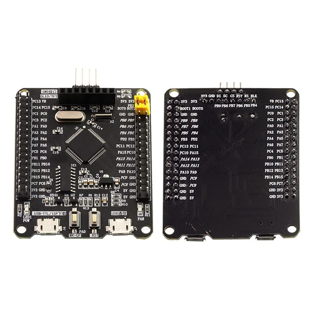 MiOYOOW STM32F103RCT6 Development Board, DC 2V-3.6V STM32 Learning Board 1.44 "LCD Display Screen with USB Cable