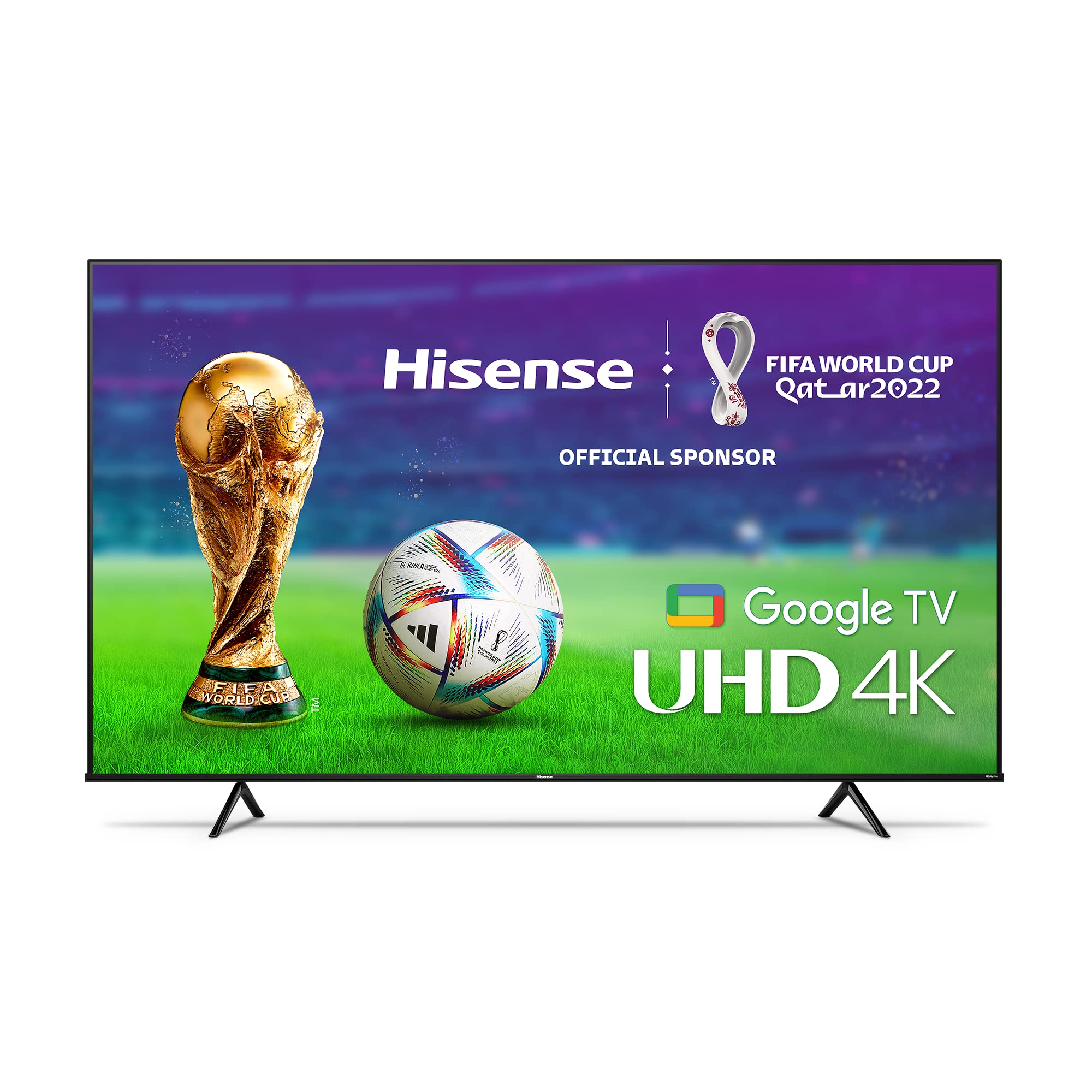 Hisense 43-Inch 4K UHD Smart Google TV with Alexa Compatibility and Hisense 2.1ch Sound Bar with Built-in Subwoofer (HS214)