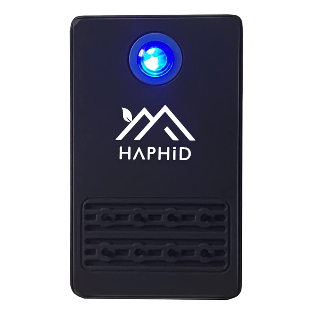 HAPHID Ionizer Air Purifier/Plug in Air Purifier with Highest Output - Up to 40 Million Anions,Filterless Ion Air Purifier for Home&Office Purify:Odors,Pets Smell Etc(1-Pack), Black, AP08B1