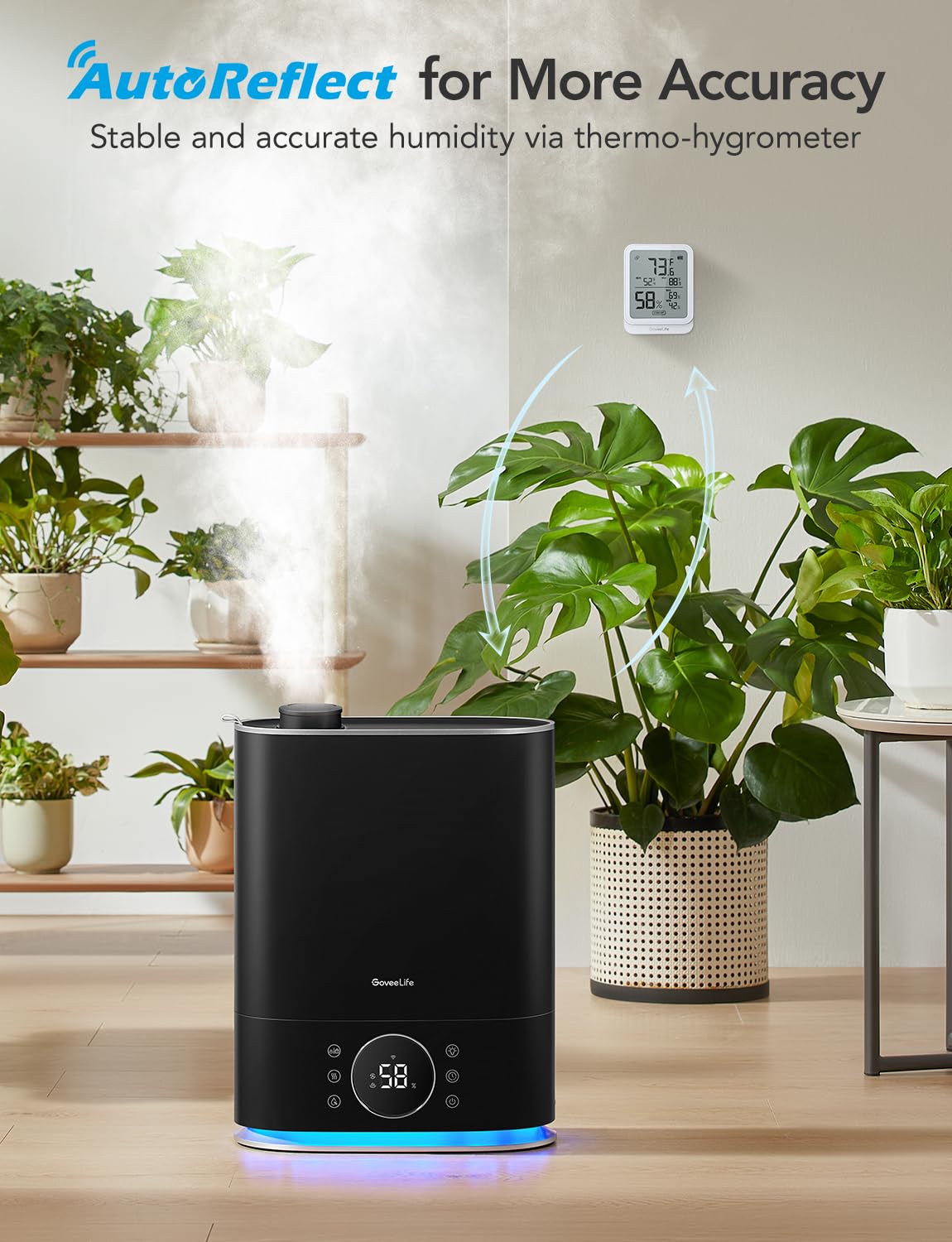 GoveeLife Smart Humidifier Max H7143 Bundle with Aroma Pads 12 Pack