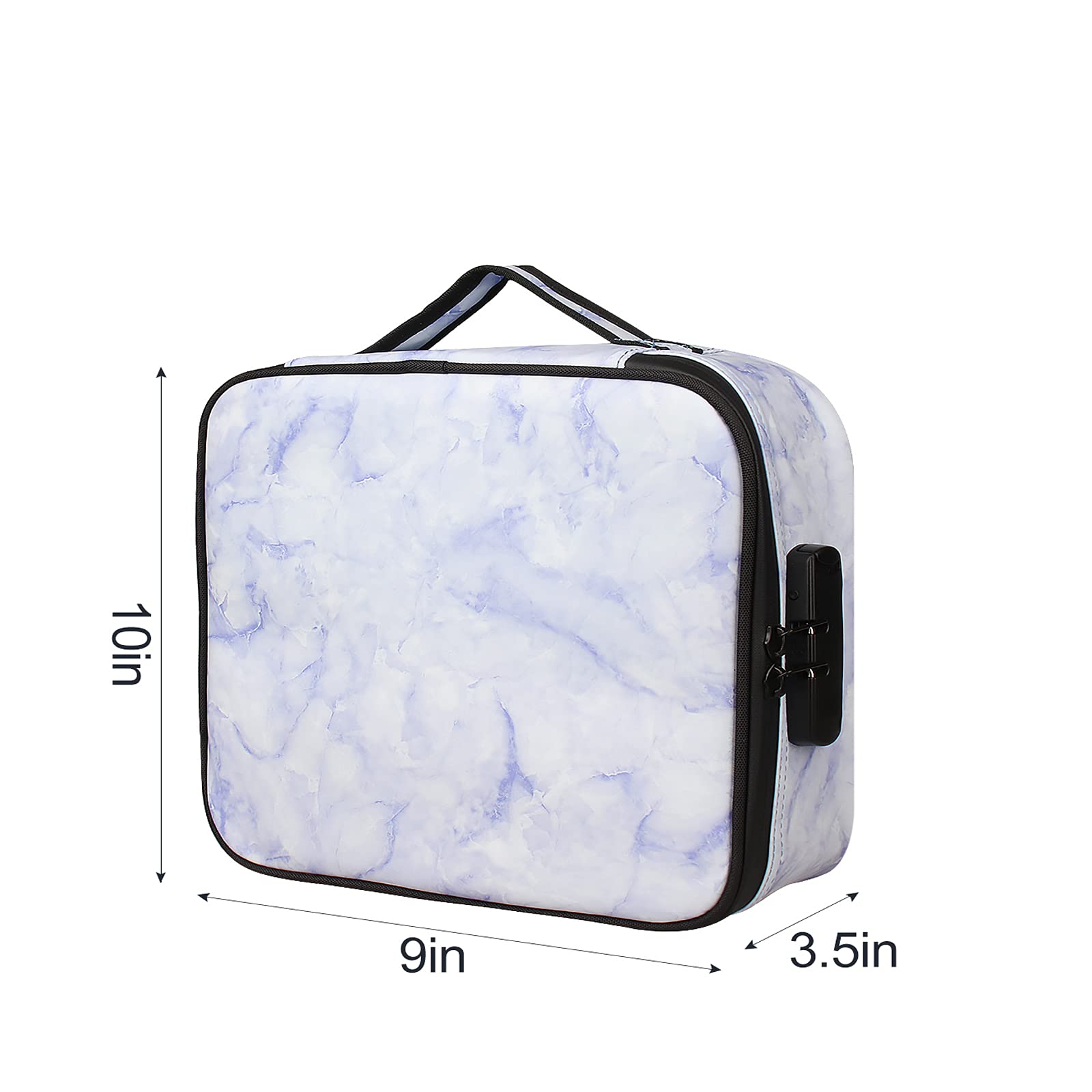 GEEDUD Smell Proof Bag with CombinationāLock (Marble Purple)