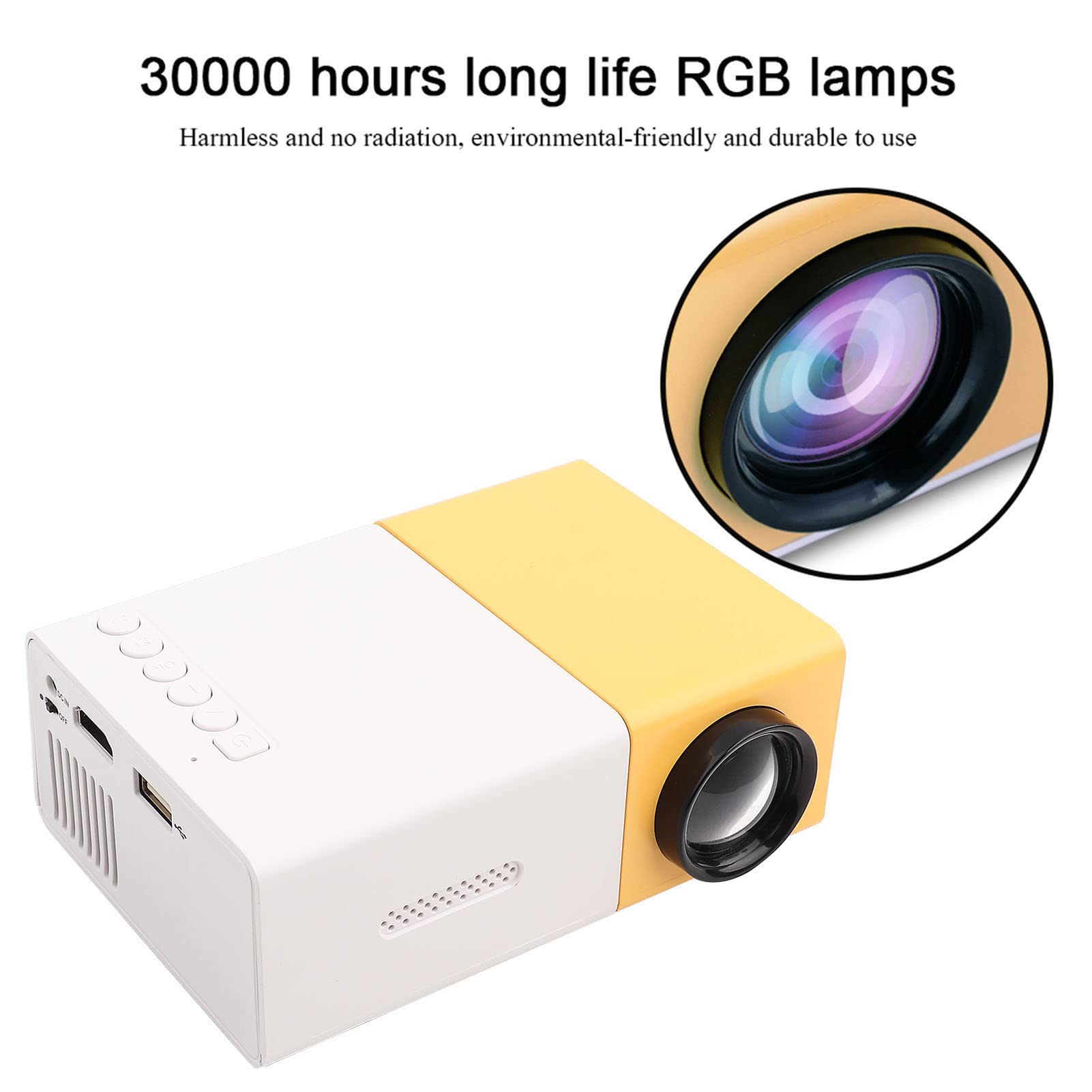 Home Theater, Mini Projector, Home Theater High Definition for Movie Home(U.S. Standard (110V-240V))