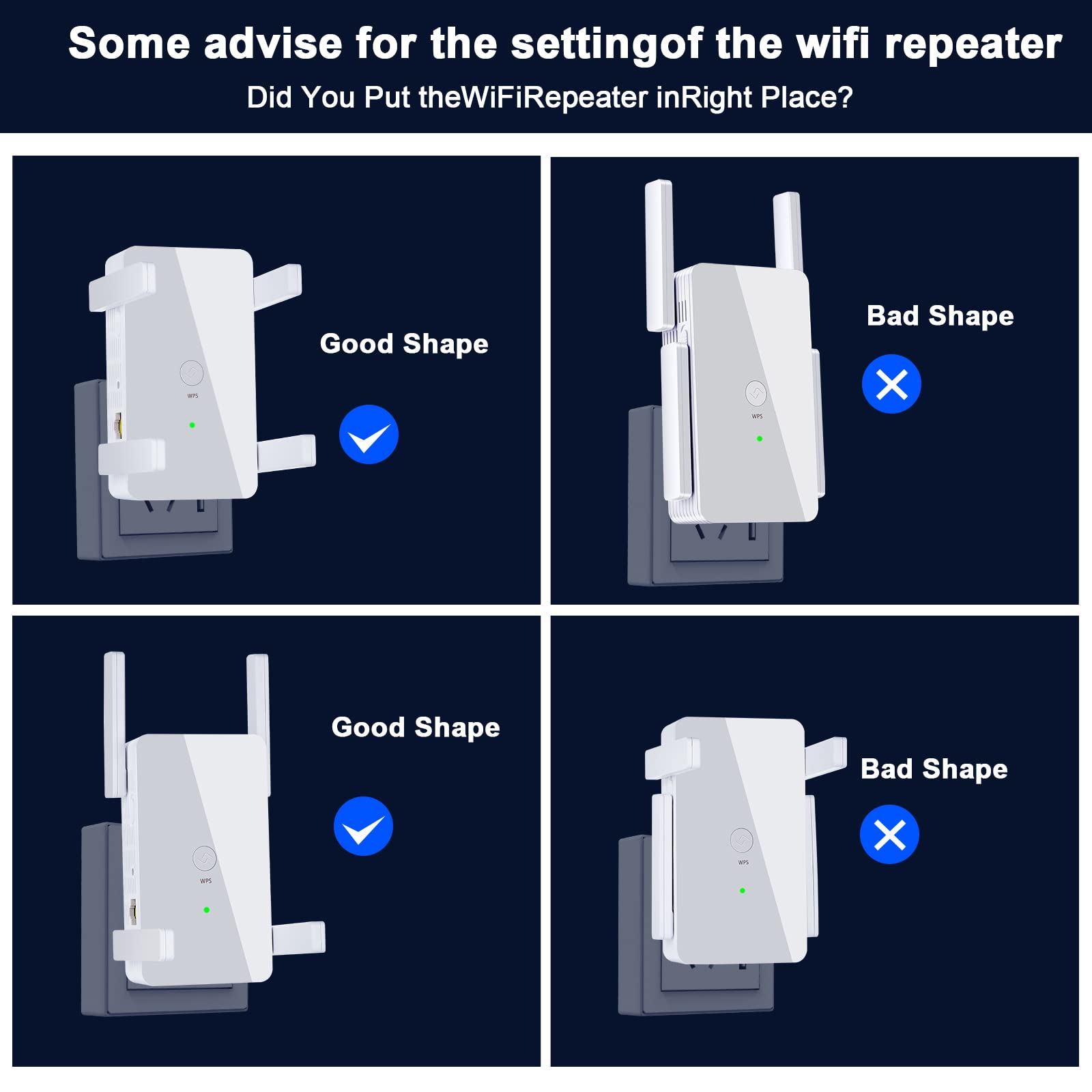 New WiFi Range Extender N6 - Covers up to 6000 sq.ft and 32 Devices, WiFi Repeater Internet Booster for Home, Works with Any Router, Supports Ethernet Port,Access Point