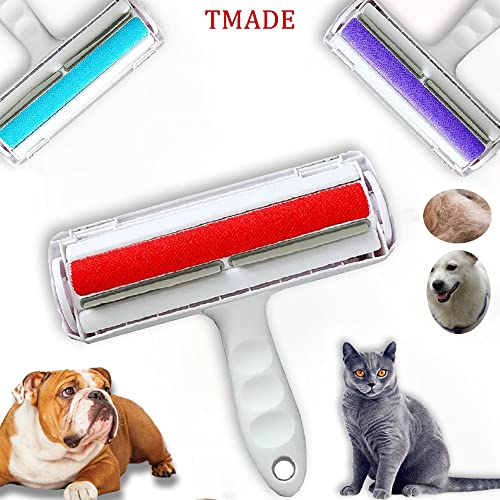 Pet Hair Remover Lint Roller - Reusable Cat and Dog Hair Removers, for Furniture, Couch, Carpet, Clothes, Car Seats, Bedding, Portable Multi-Surface, Upgraded, Rollers, Fur Removal Tool | by TMADE