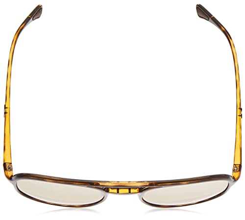 Ray-Ban Rb4321ch Chromance Hexagonal Sunglasses, Light Havana/Polarized Brown Mirrored Grey Gradient, 53 mm