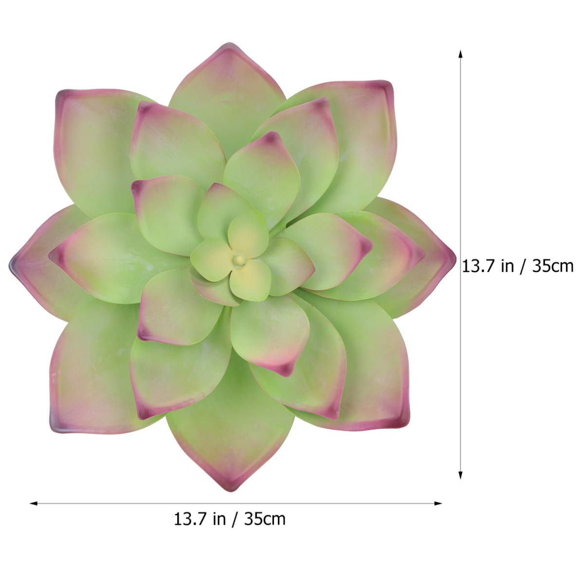 HEMOTON 1PC Succulent Wall Hanging Handmade Plants Wall Decor 3D Plants Pendant Decorative Plants Wall Art Decoration for Store Home Office Garden(Green)