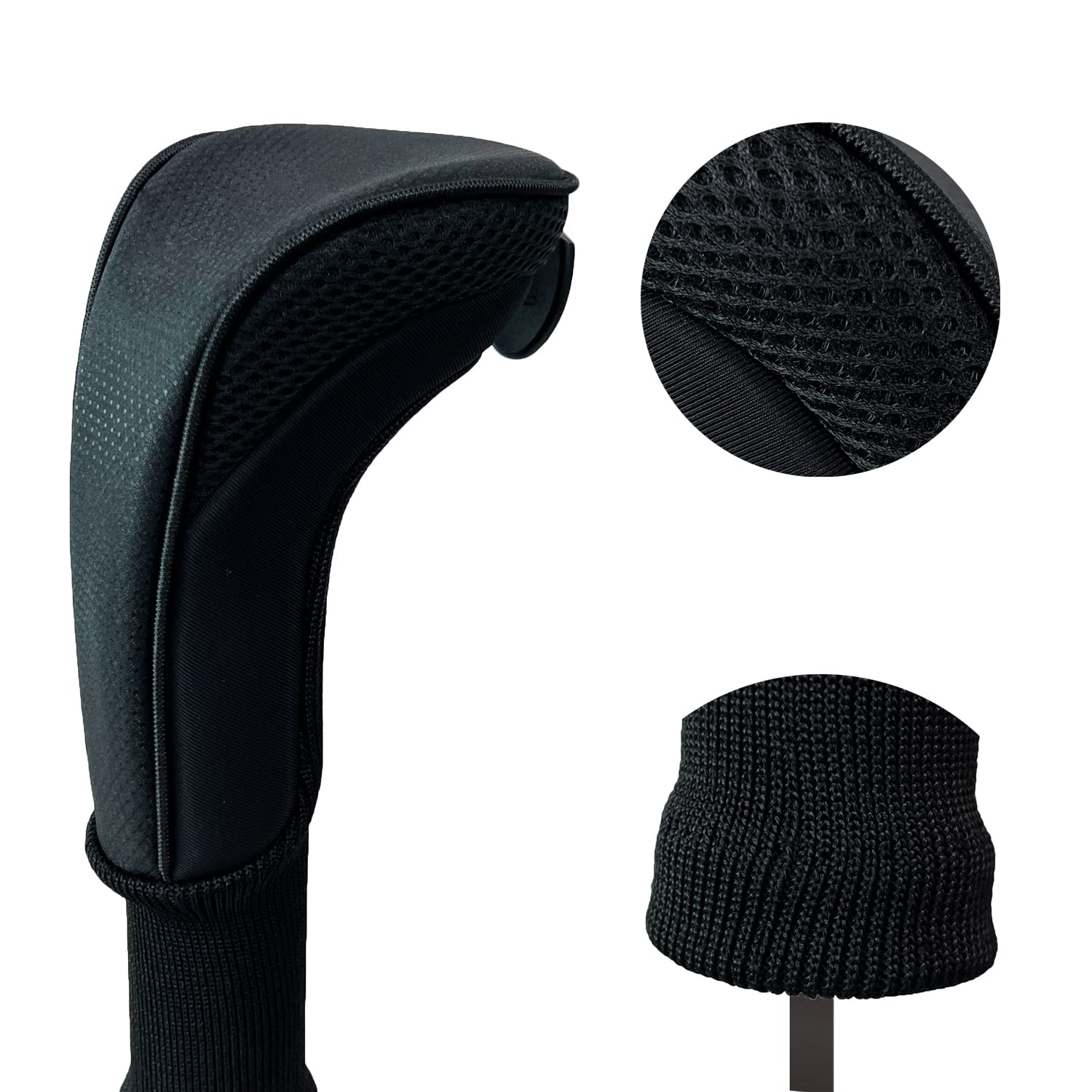 HELLO NRC Golf Club Head Cover for Fairway Wood Hybrid Golf Club Cover with Numbered Tabs 2 3 4 5 7 X Adjustable for All Golf Brands