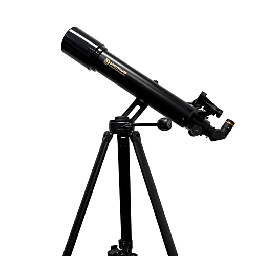 Spectrum Optical Instruments β ExploraPro 90AZ Refractor Telescope for Adults & Beginner β Compact Manual Alt-AZ Telescope β Smartphone Adapter & Remote Shutter β 90mm Aperture 660mm Focal Length