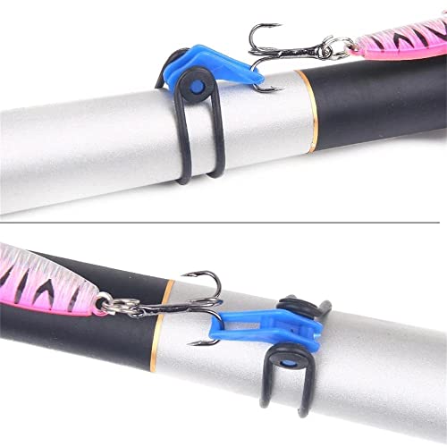 Fishing Hook Secure Keep Durable Jig Hooks Safe Keeping Fishing Accessories Angling Supplies Fish Tackle for Fishing Rod Tool 10Pcs/Pack (Color : 2)