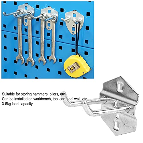 Pegboard Hook,Peg Boards For Wall,5PCS Hardware Tool Storage Rack Pegboard Hook Wall Mounted Garage Tool Storage Stand(50*¢6mm)