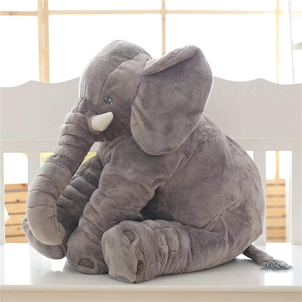 LANPANGZI Large Stuffed Animal Elephant Stuffed Plush Toy for Boys and Girls 3+ Years Old,24 Inches/Grey