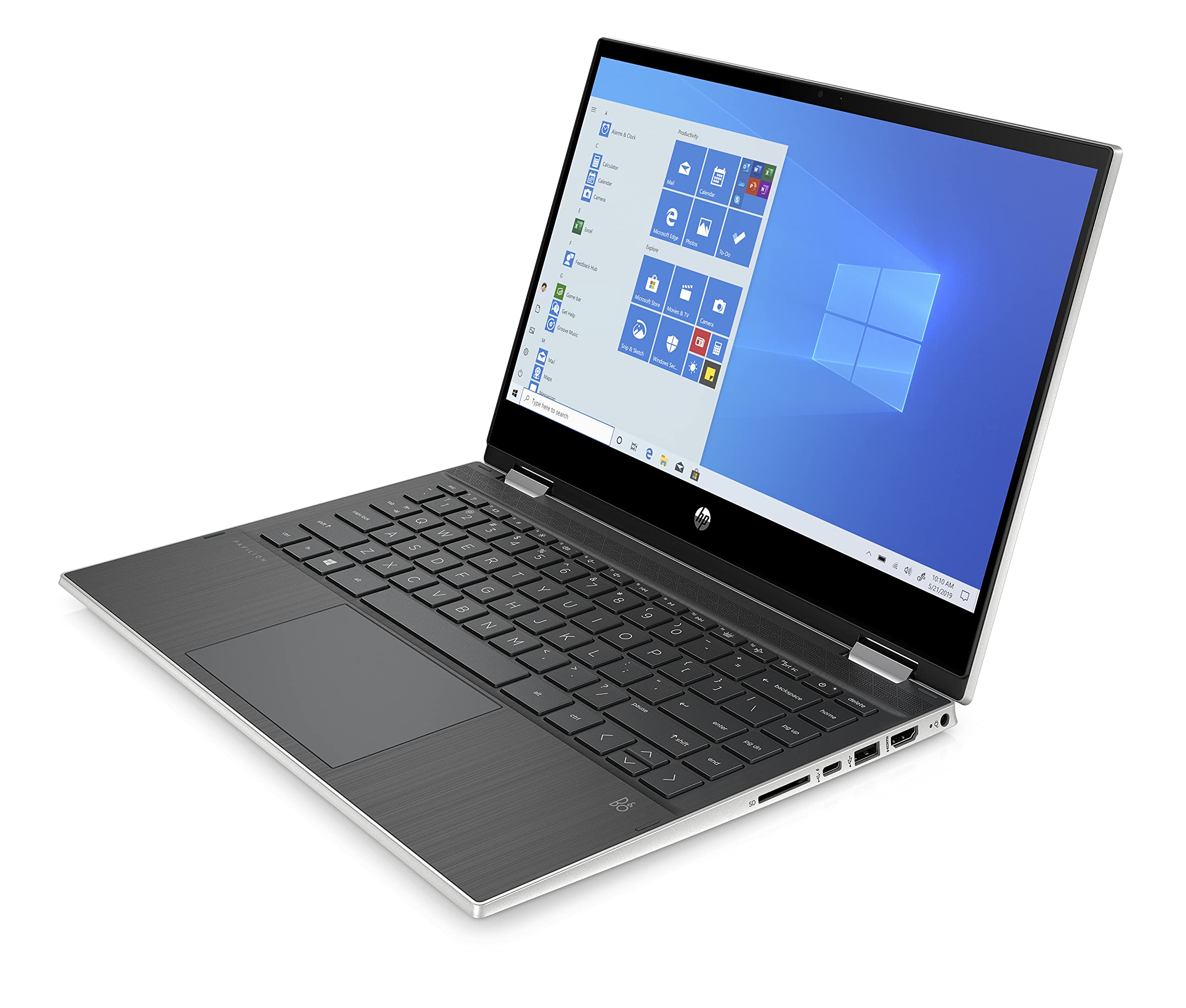 HP 2023 Pavilion x360 14" FHD IPS Touchscreen Premium 2-in-1 Laptop, 11th Gen Intel 4-Core i5-1135G7 Upto 4.2GHz, 8GB RAM, 1TB PCIe SSD, Windows 11 Home + HDMI Cable, Silver