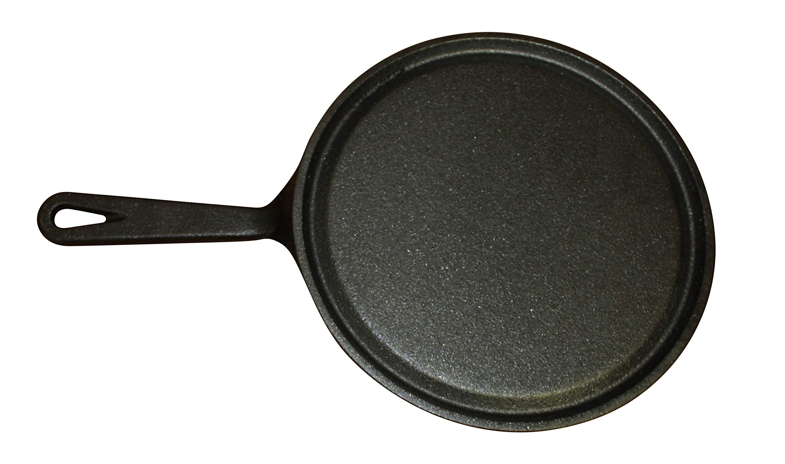 IMUSA USA Preseasoned Cast Iron Comal 9.5-Inch, Black