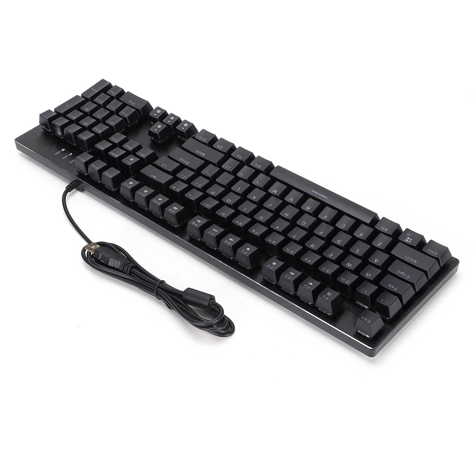 Pomya YYOYY 104 Keys Mechanical Gaming Keyboard, Durable WearResistant Ergonomic Design Wired Keyboard Computer Accessory Suitable for Win XP 7 8 10 System