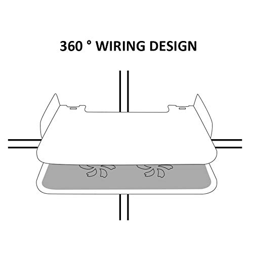 EMVANV Floating TV Box Shelf, Wall Mount Punching-Free DVD Player Router Box Router Game Consoles Storage Shelf Bracket for Home Office