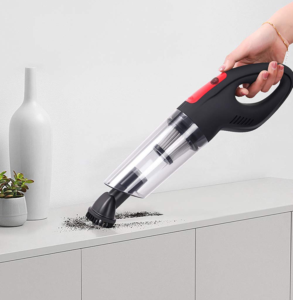 GBGC Handheld Car Vacuum Cleaner Cordless 120w Wet Dry Strong Suction 4500PA (Black)