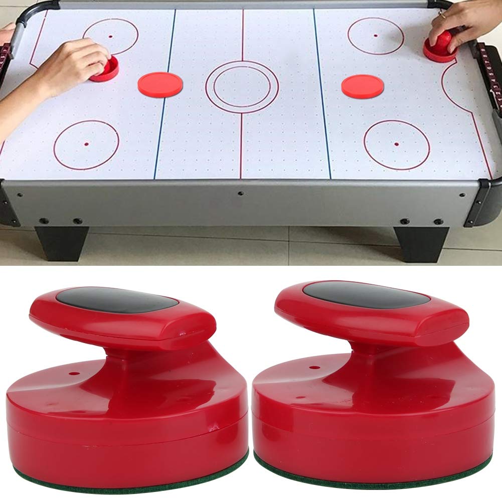 Hockey Game Table 94MM Slider Pusher Set with 4 Pucks Accessories Large Size Red Table Hockey Putter Group