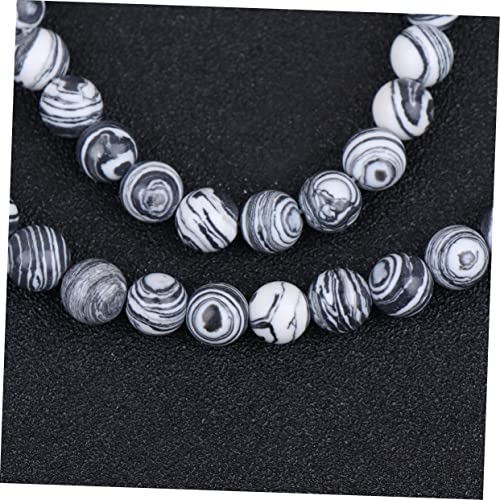 Round Loose Beads 92pcs Crystals Beads Kit Gasket Material Loose Beads for Loose Beads Charms Malachite Gemstone Bead Colored Stone Beads DIY Craft Beads Making Bead Suite Beads