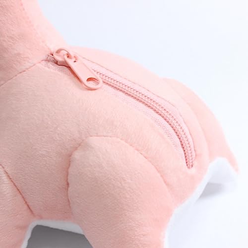 New Nessie Plush Toys,7.9 in Creative Loch Ness Monster Plush Toy Wacky Throw Pillow,Fun Anime Character Stuffed Dolls for Cartoon Anime Game Fans Gift(Pink)