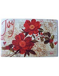 Holiday Kitchen Art Tempered Glass Cutting Board 12 by 8 - Inch
