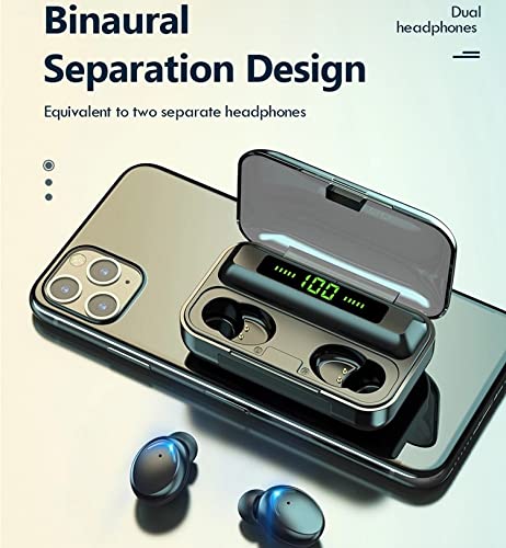 New Sport Wireless Bluetooth Earbuds for iPhone Samsung Wireless Earphone IPX 7 Waterproof, Black