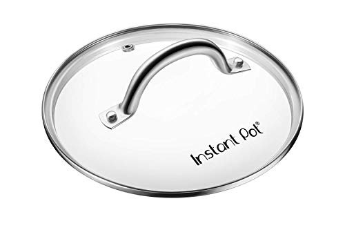 Instant Pot Pro 10-in-1 Pressure Cooker (8QT, 0) and Tempered Glass Lid (10.2-In, 8-Qt)