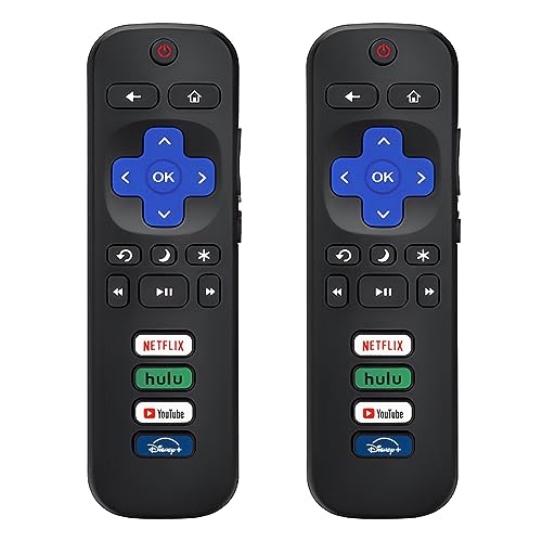 New Universal TV Remote Compatible Only for R-KU TVs Remote,Compatible for TCL R-KU/Hisense R-KU/Onn R-KU TVs (Not for R-KU Stick and Box) (Pack of 2)
