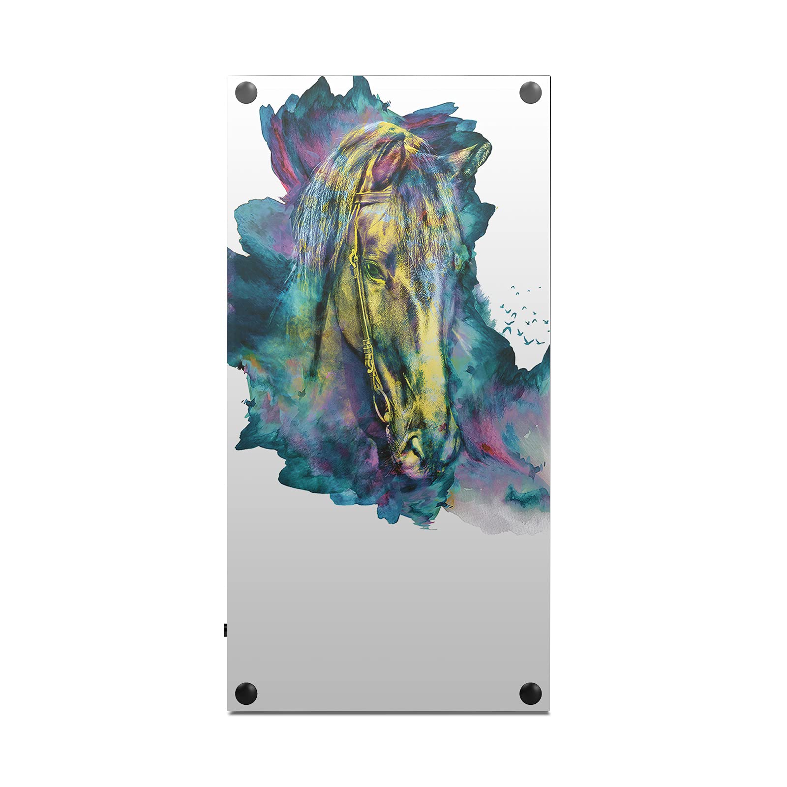 Head Case Designs Officially Licensed Riza Peker Horse Art Mix Matte Vinyl Sticker Gaming Skin Case Cover Compatible with Xbox Series X Console