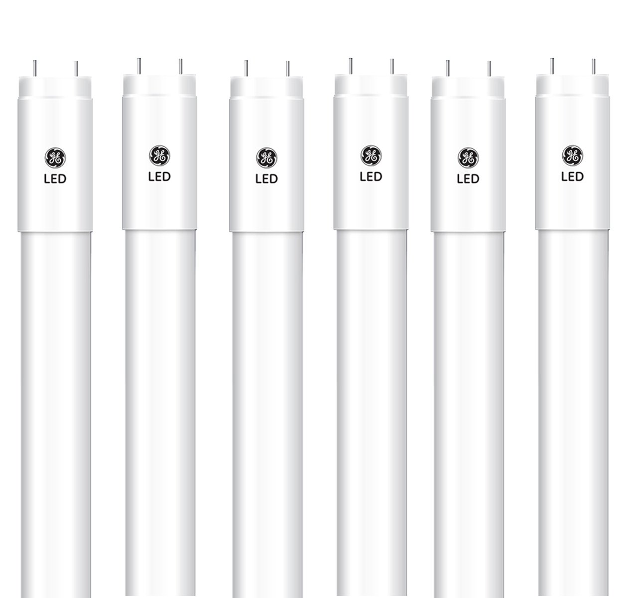 GE Closet & Laundry LED Tube Light Bulbs, T8 LED Bulb, 12 Watt, 48 Inches, G13 Base, Daylight (6 Pack)