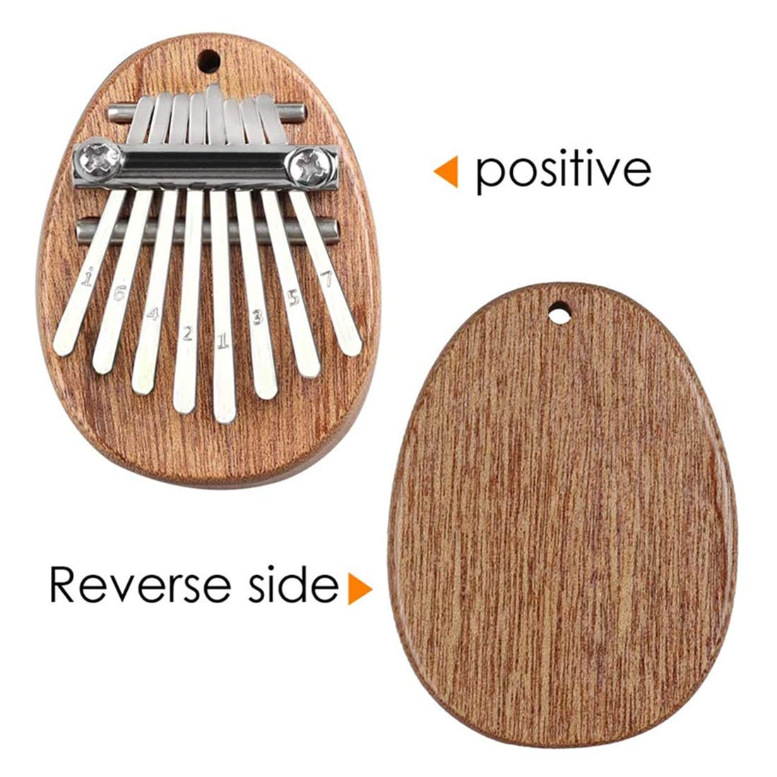 Ganasome 8 Key Mini Kalimba exquisite Finger Thumb Piano Marimba Musical good accessory Pendant Gift for Kids and Adults Beginners