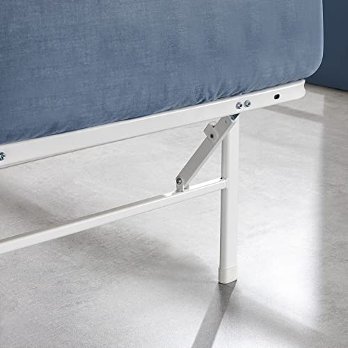 ZINUS SmartBase Tool-Free Assembly Mattress Foundation / 14 Inch Metal Platform Bed Frame / No Box Spring Needed / Sturdy Steel Frame / Underbed Storage, White, Cal King